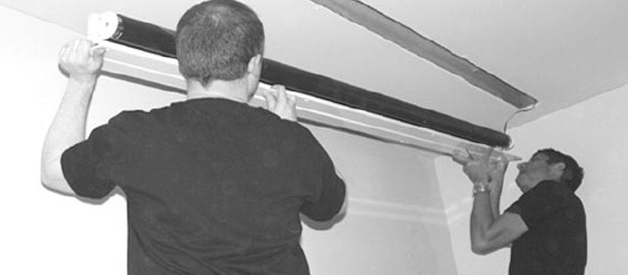 Ceiling Detail Recessed Projection Screen Sapphire In Ceiling Tab